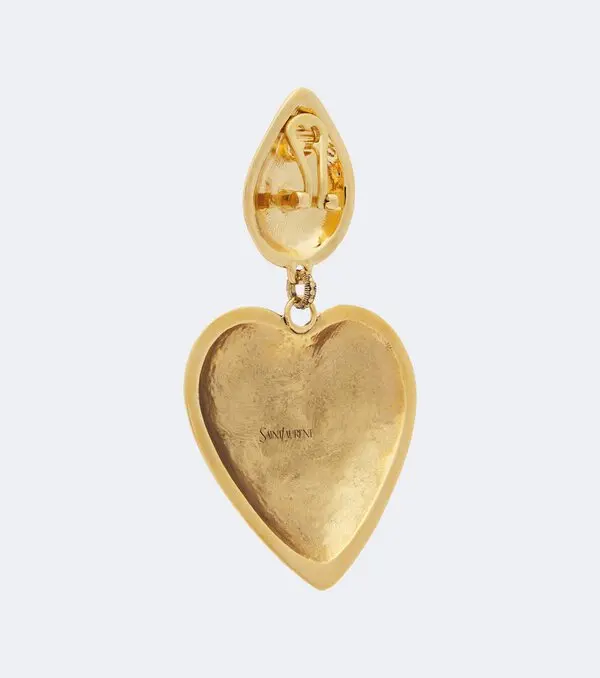 Saint Laurent Embellished Clip-on Earrings
