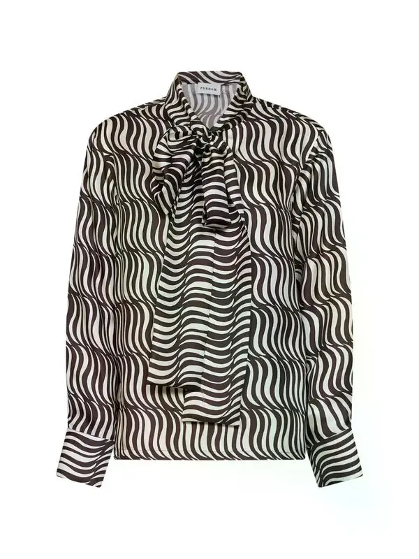 P.a.r.o.s.h Silk Long-sleeve Blouse - Brown