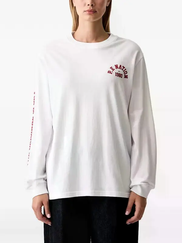 P.E Nation Logo-print Long-sleeve T-shirt
