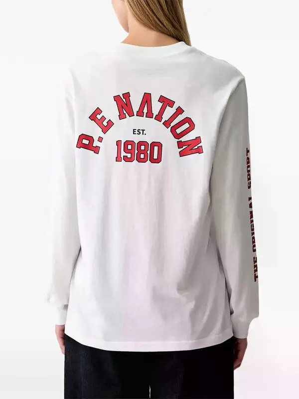 P.E Nation Logo-print Long-sleeve T-shirt