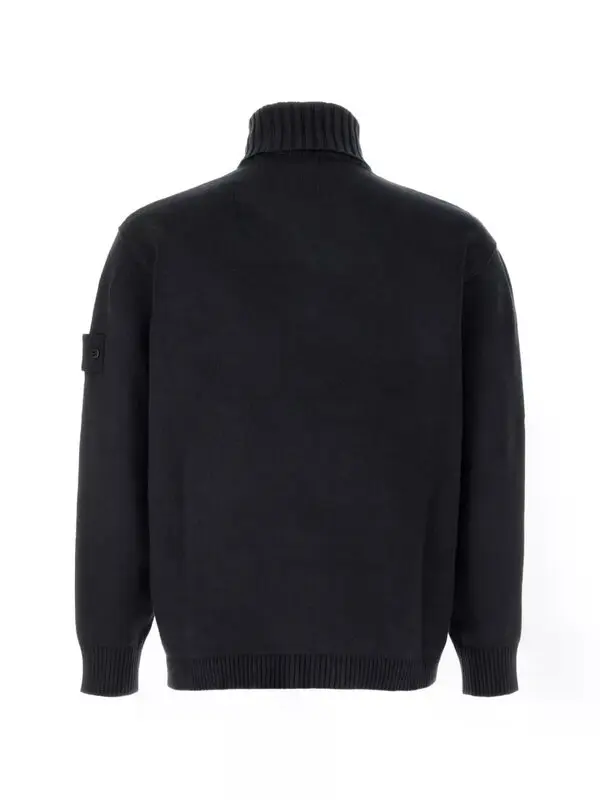 Stone Island Logo-patch Roll-neck Sweater