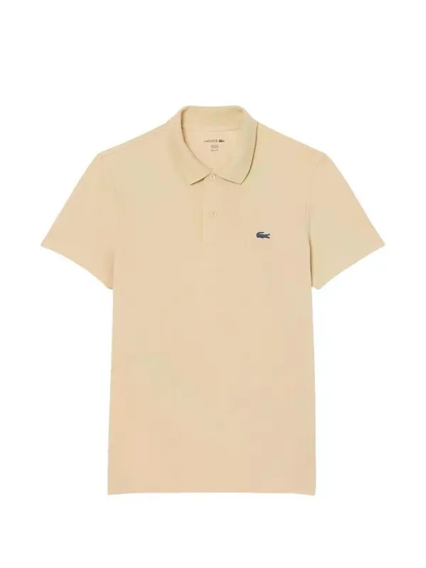 Lacoste Regular-fit Logo-patch Polo Shirt - Neutrals