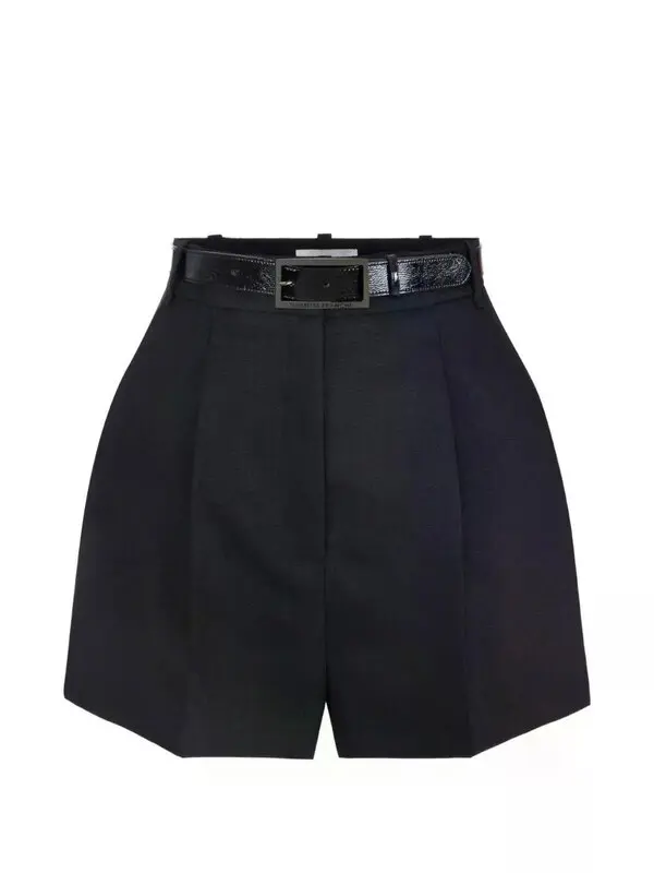 Elisabetta Franchi Wool Shorts With Belt