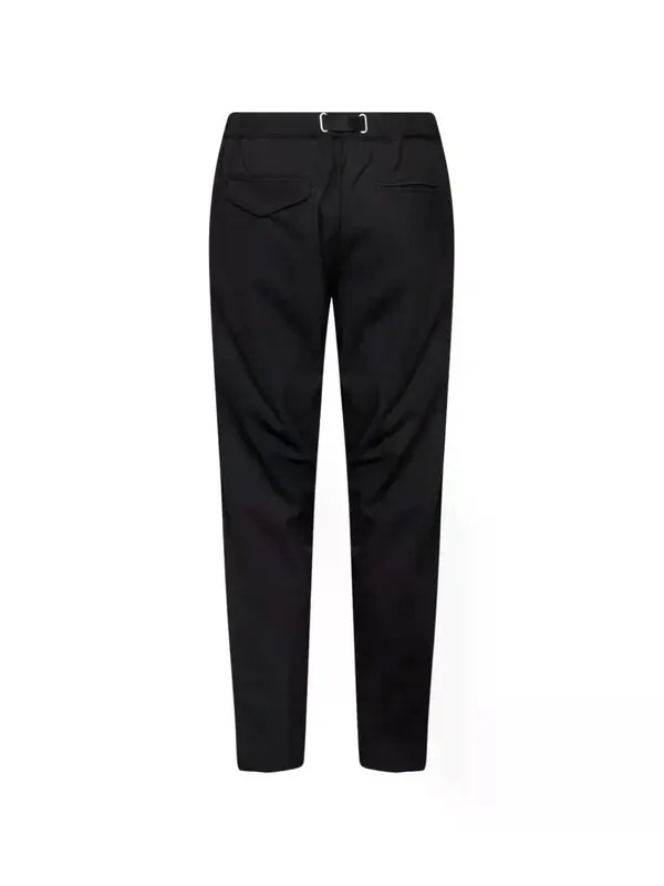 WHITE SAND Belted Tapered Trousers