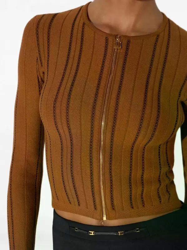 Elisabetta Franchi Cardigan In Knit Fabric