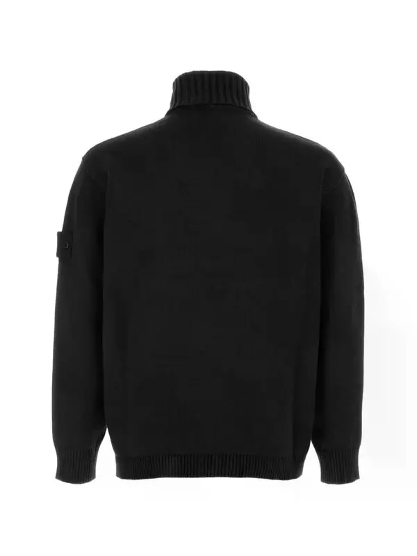 Stone Island Logo-patch Roll-neck Sweater