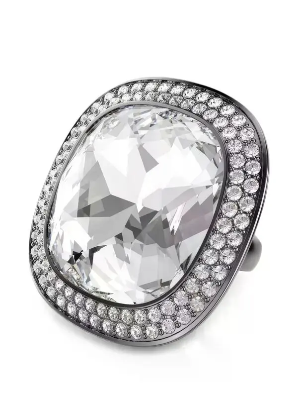 SWAROVSKI Una Angelic Cushion-cut Crystal Ring - Silver