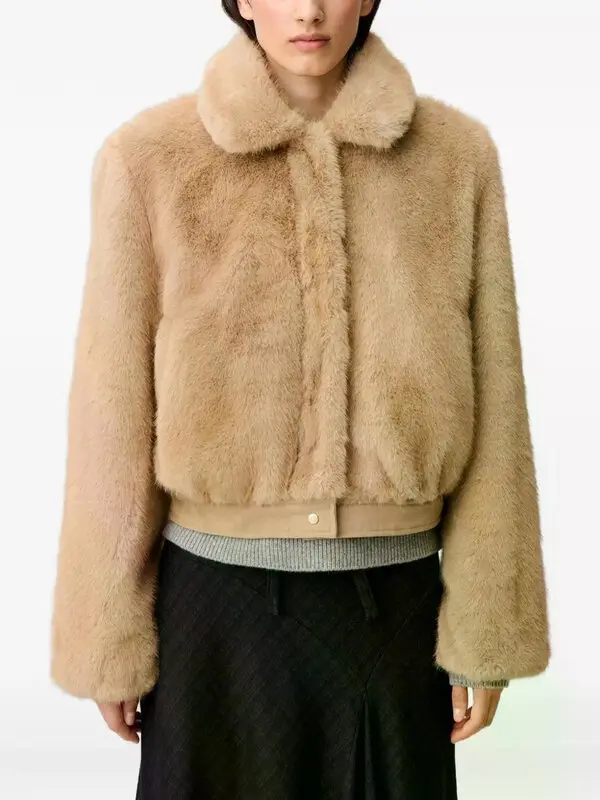 Claudie Pierlot Faux-fur Trim Parka