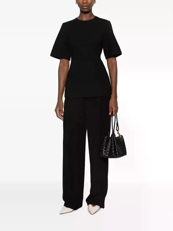 TOTEME Sculptural Short-sleeve Scuba Top
