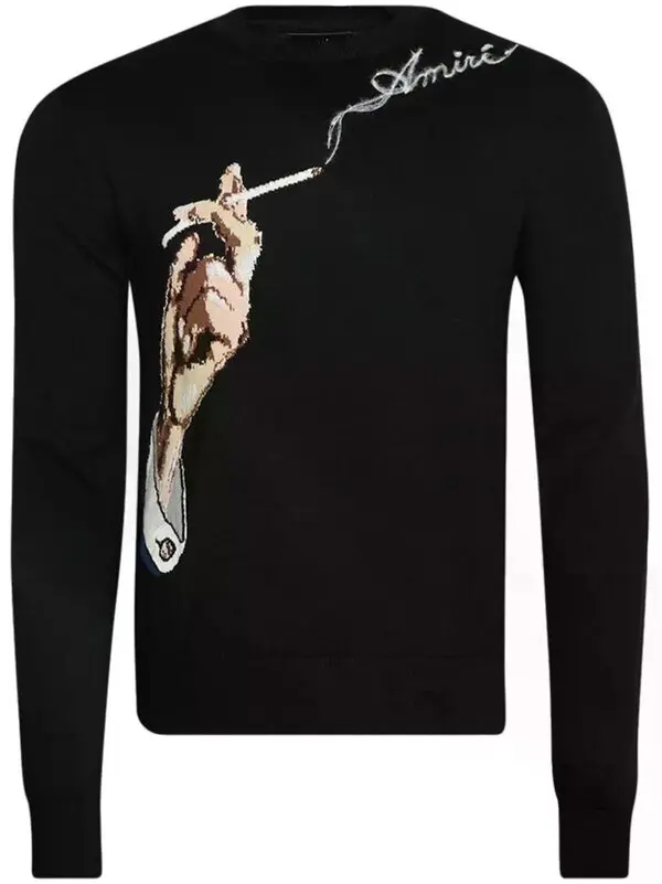 Amiri Smoke Merino Jumper