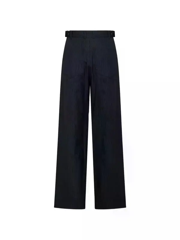 Max Mara Pinstriped High-waisted Trousers