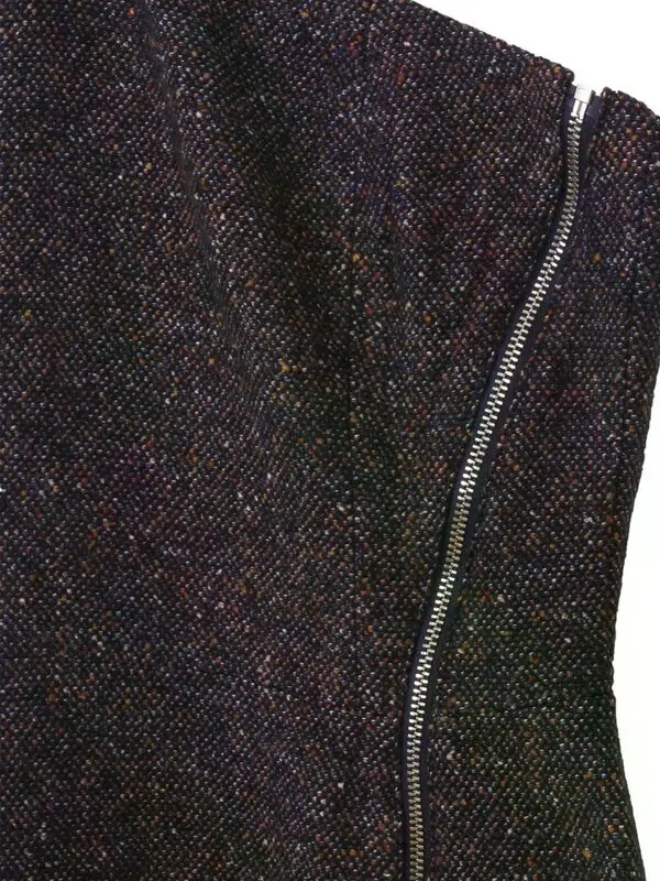 Remain Birger Christensen One-shoulder Wool Midi Dress