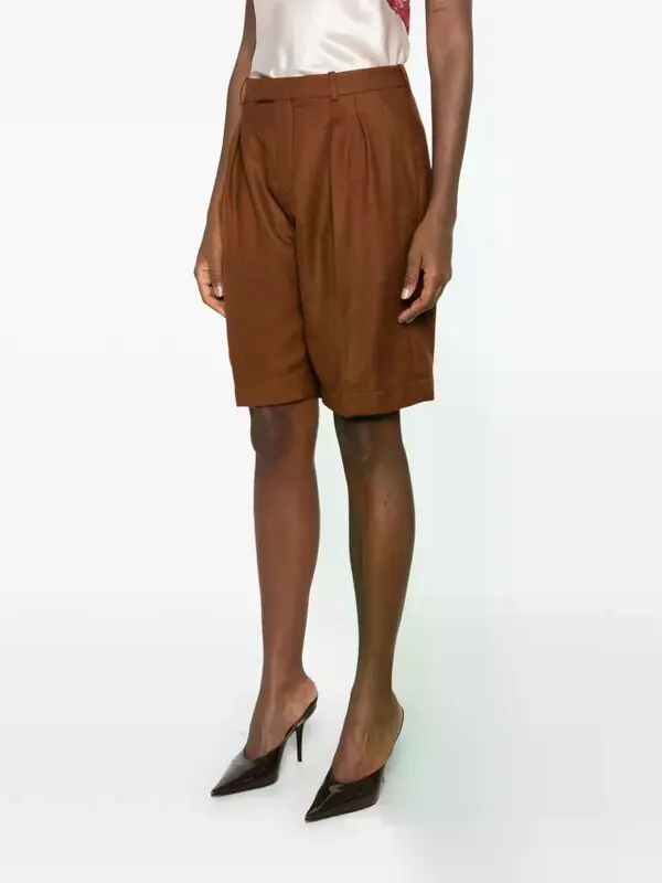 Saint Laurent Pleated Bermuda Shorts