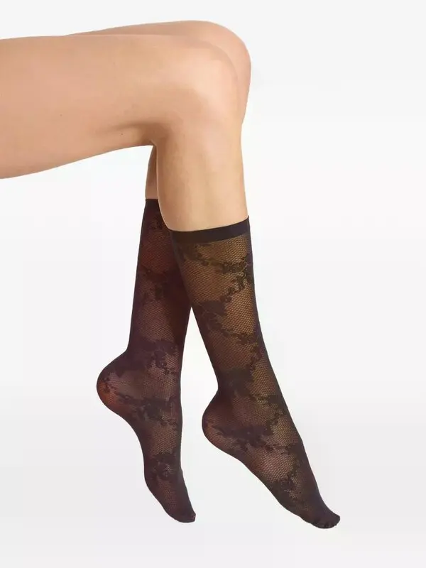 Wolford Floral Lace Socks