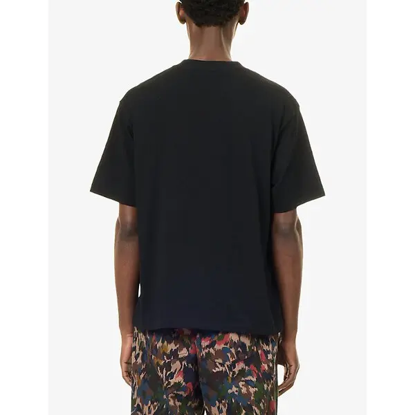 A BATHING APE Motto Logo-print Cotton T-shirt