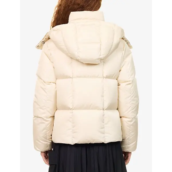 Moncler Castelnew Detachable-hood Shell Jacket
