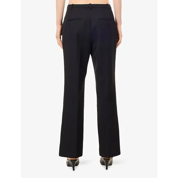 ANINE BING Thomas Straight-leg Wool-blend Trousers