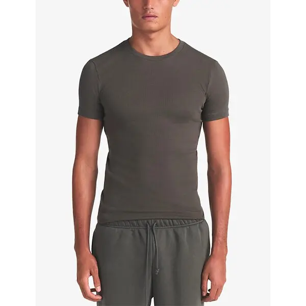 SKIMS Rib Slim-fit Cotton T-shirt
