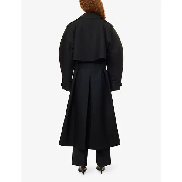 ANINE BING Pascale Cotton Maxi Trench Coat