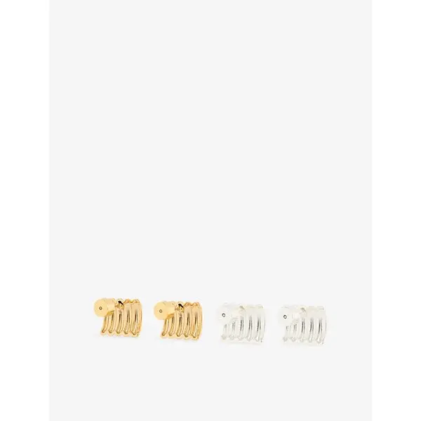 HEAVEN MAYHEM Clemmie Brass Stud Earring Set