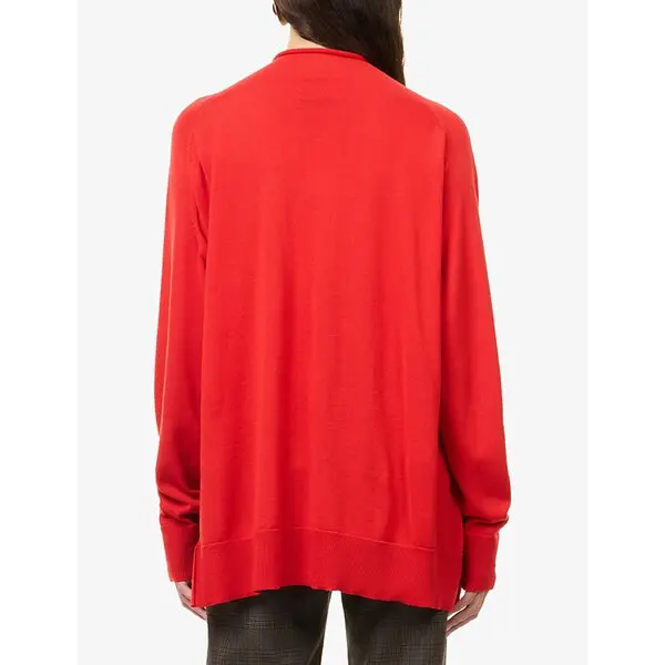 Magda Butrym Floral-trim Wool Jumper