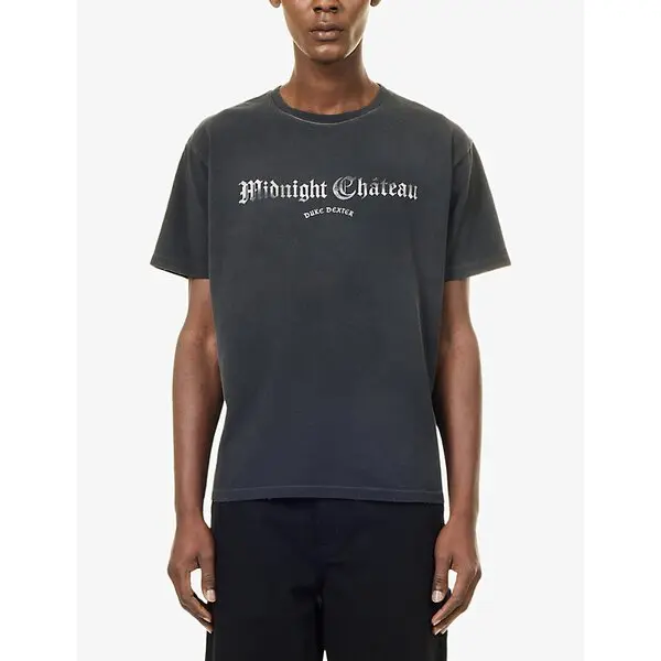 DUKE + DEXTER Mc Chess Washed Graphic-print Cotton T-shirt