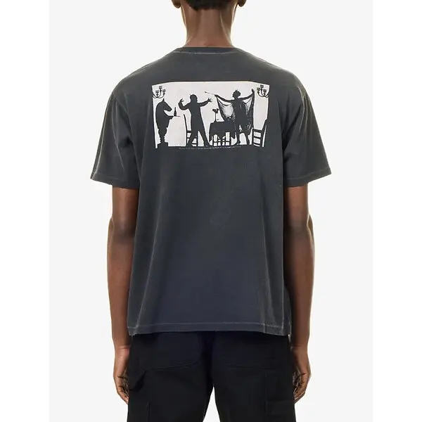 DUKE + DEXTER Mc Chess Washed Graphic-print Cotton T-shirt