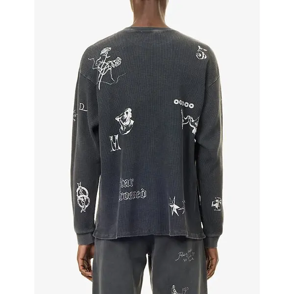 DUKE + DEXTER Mc Sketch Washed Printed Cotton Top