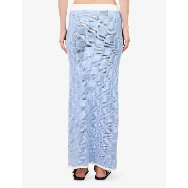 4TH & RECKLESS Yasmin Crochet Knit Maxi Skirt
