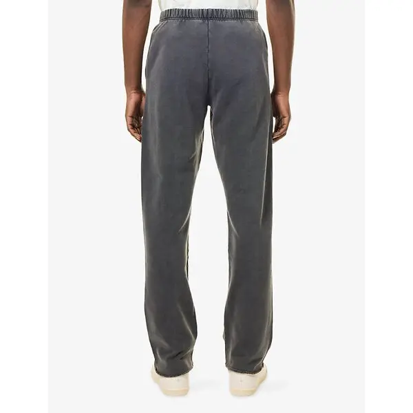 DUKE + DEXTER Washed Graphic-print Cotton Jogging Bottoms