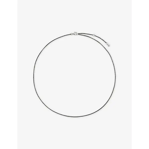 Monica Vinader Diamond Cut Sterling- Rolo Chain Necklace