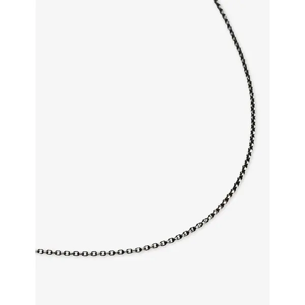 Monica Vinader Diamond Cut Sterling- Rolo Chain Necklace