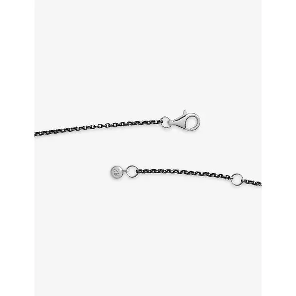 Monica Vinader Diamond Cut Sterling- Rolo Chain Necklace