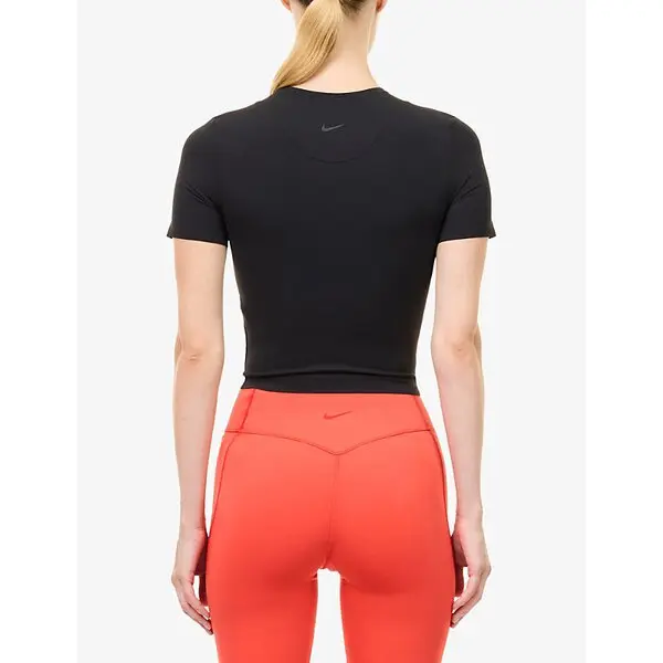 Nike Dri-fit Cropped Stretch-woven T-shirt