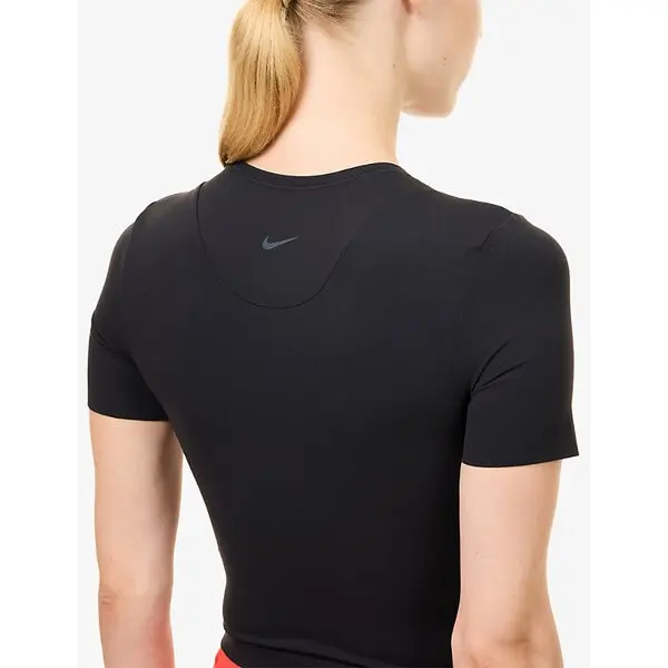 Nike Dri-fit Cropped Stretch-woven T-shirt