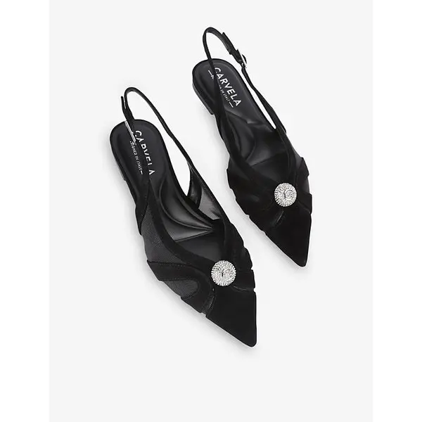 Carvela Lumera Suede Sling-back Courts