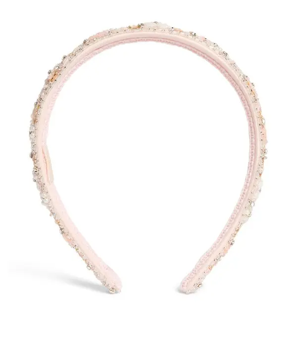 MAISON AVA Embellished Beaded Headband