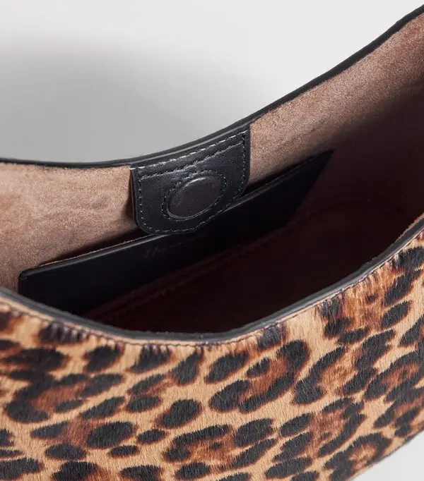 Harrods Small Pony Leopard Penny Shoulder Bag