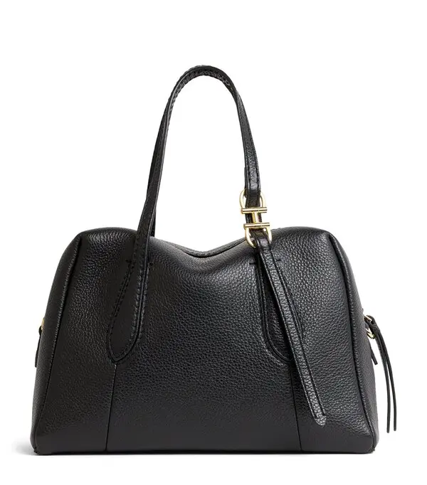 Harrods Small Leather Wren Shoulder Bag - Black