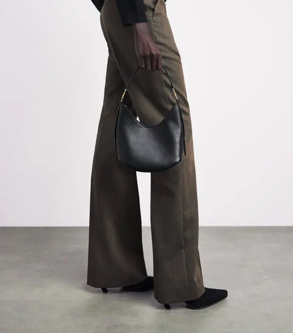 Harrods Small Leather Penny Shoulder Bag