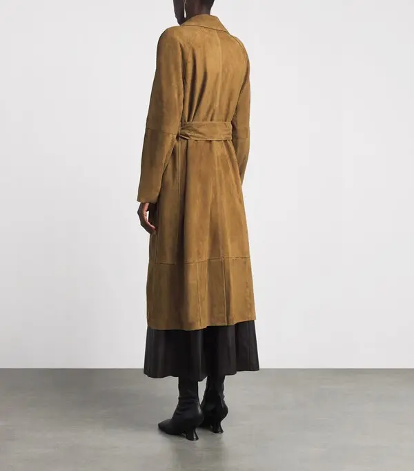 ARMA Lamb Suede Trench Coat