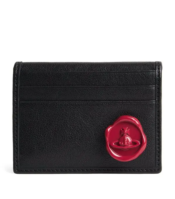 VIVIENNE WESTWOOD Supple Leather Card Holder - Black
