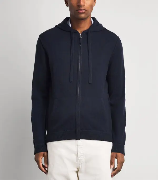 ALLUDE Wool-cashmere Zip-up Hoodie
