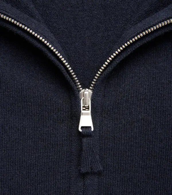 ALLUDE Wool-cashmere Zip-up Hoodie