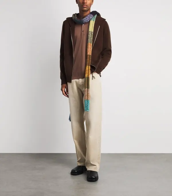 ALLUDE Wool-cashmere Zip-up Hoodie