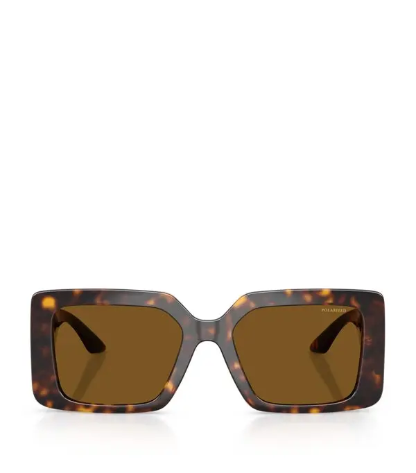 Versace Injected Ve4505u Square Sunglasses - Brown