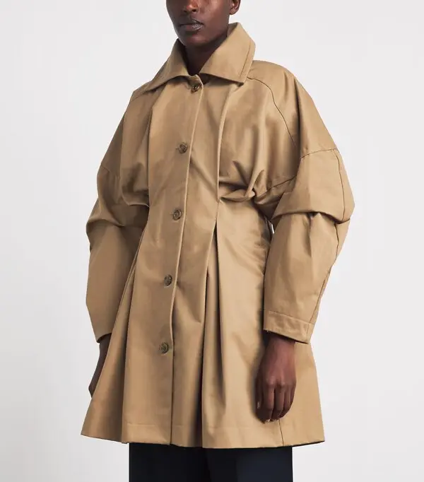 Palmer//harding Honesty Opens Short Trench Coat