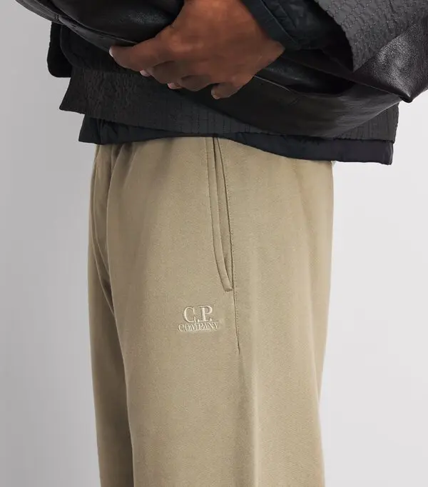 C.P. COMPANY Cotton Diagonal Raised Fleece Sweatpants