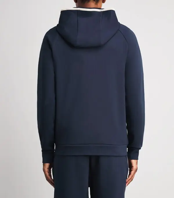 BOSS Contrast-trim Sense Zip-up Hoodie