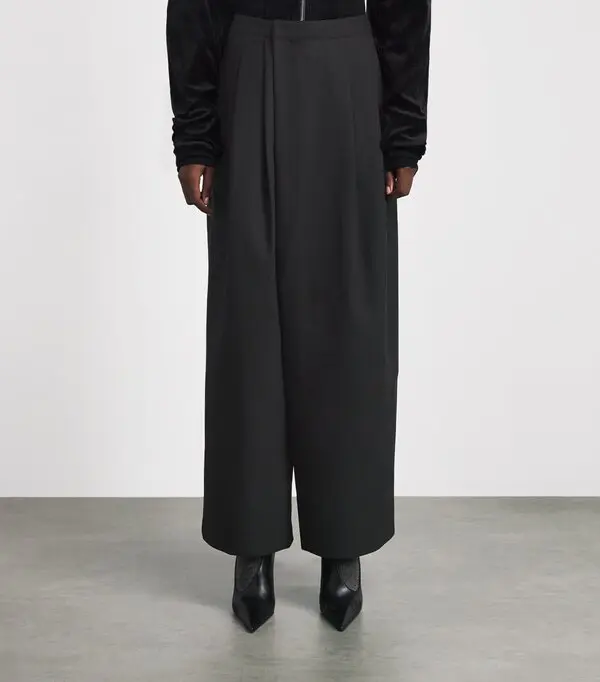Source Unknown Leiko Pleated Wide-leg Trousers